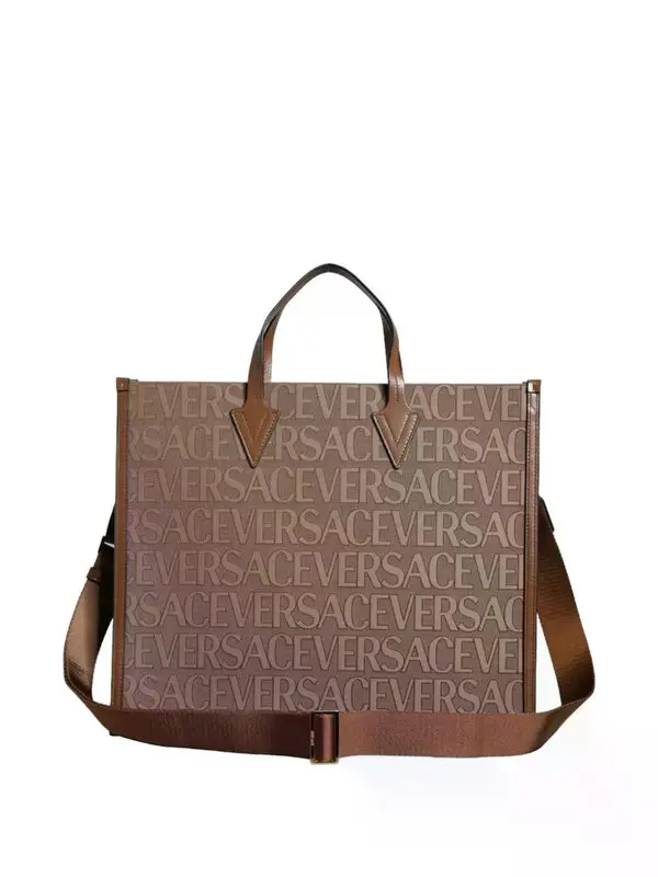 Versace La Greca Monogram Tote Bag