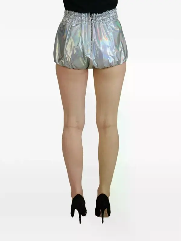 Dolce & Gabbana Metallic-effect High-waisted Shorts