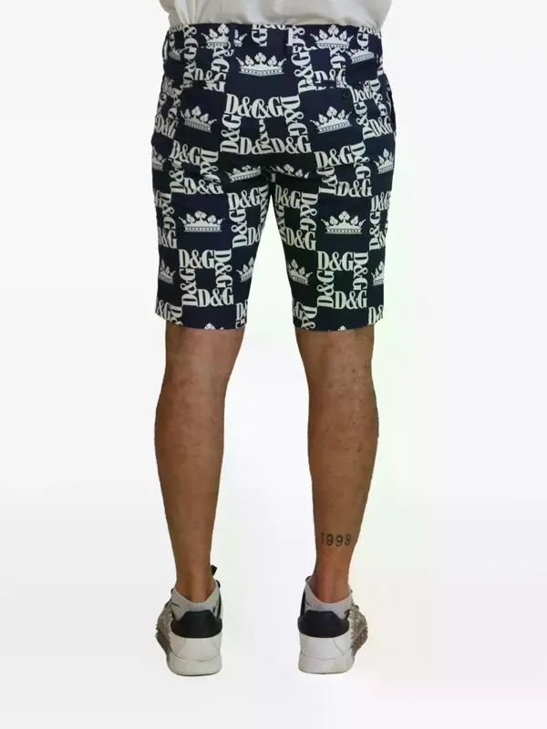 Dolce & Gabbana All-over Crown Print Shorts