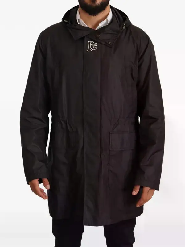 Dolce & Gabbana Logo Detail Hooded Parka