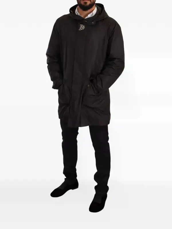 Dolce & Gabbana Logo Detail Hooded Parka
