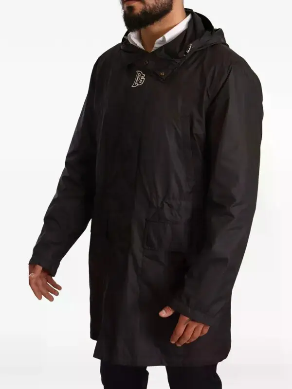 Dolce & Gabbana Logo Detail Hooded Parka
