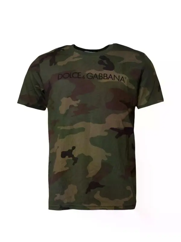 Dolce & Gabbana Camouflage-print T-shirt