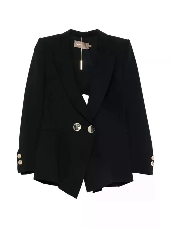 SIMONA CORSELLINI Peak Lapel Cut-out Double-breasted Jacket