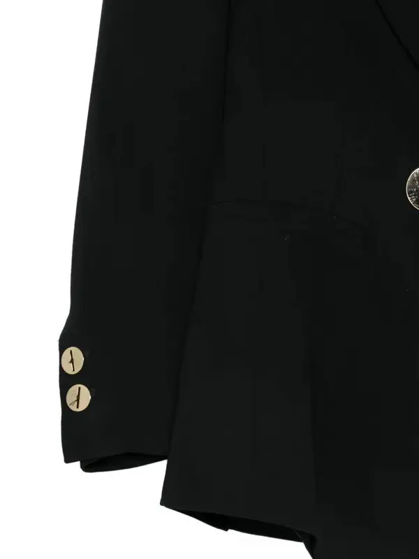 SIMONA CORSELLINI Peak Lapel Cut-out Double-breasted Jacket