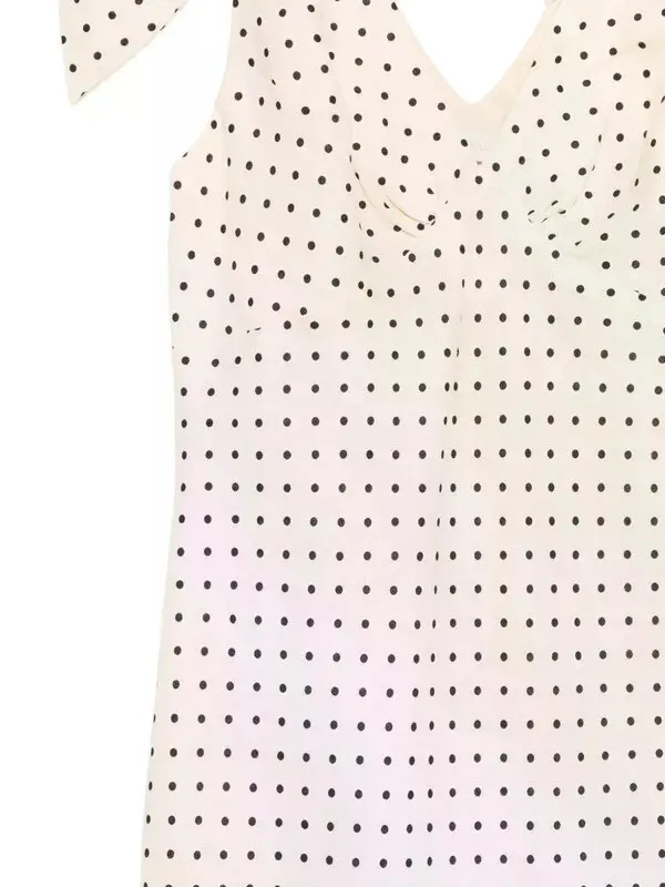 Faithfull The Brand Solana Polka-dot Maxi Dress - Neutrals
