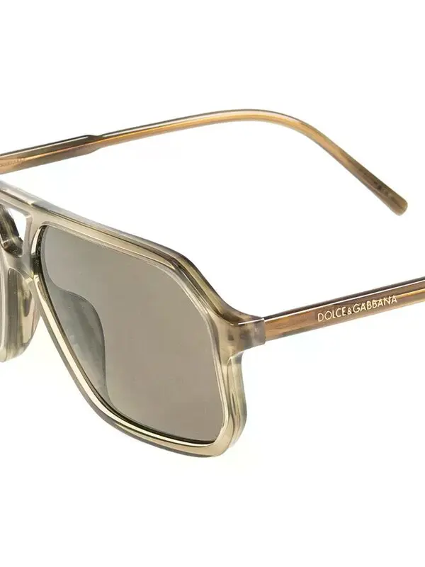 Dolce & Gabbana Geometric Frame Sunglasses - Neutrals