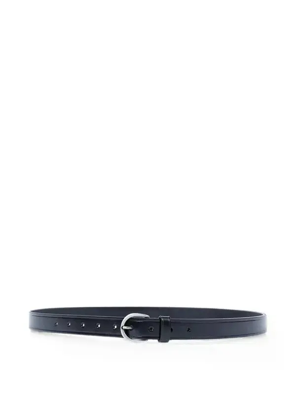 ANN DEMEULEMEESTER Leather Belt With Buckle Fastening - Black