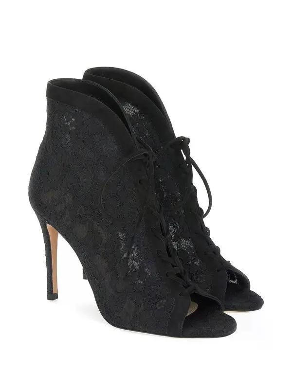 GIANVITO ROSSI Lace-up Lace Ankle Boots