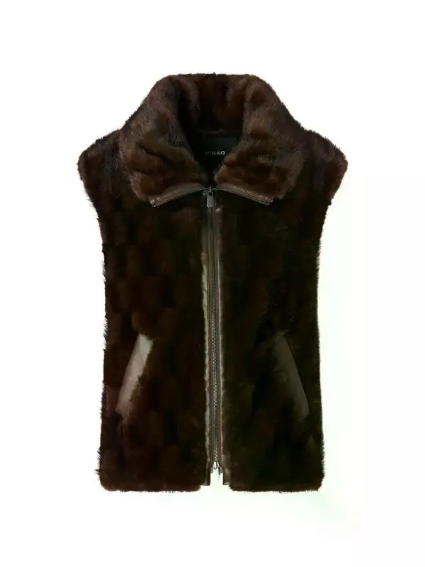 Pinko Faux Fur Gilet