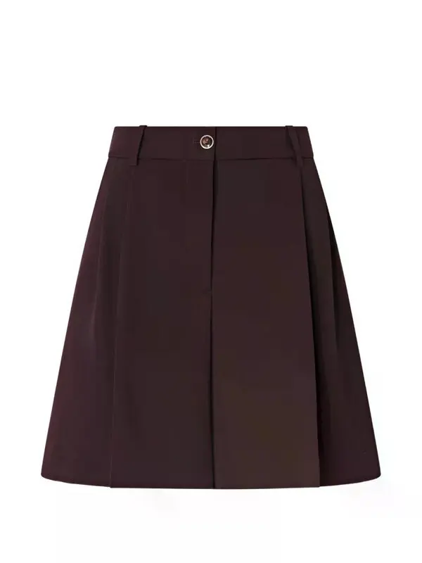 Pinko Pleated High-waisted Shorts
