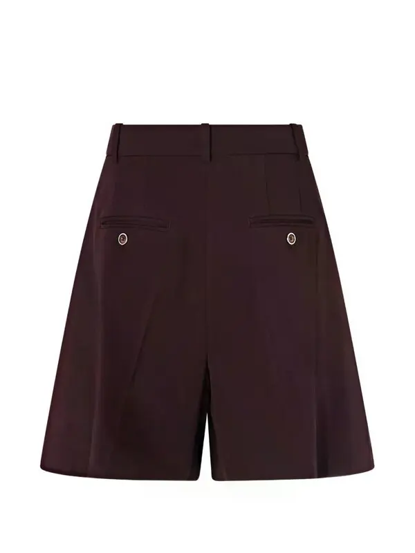 Pinko Pleated High-waisted Shorts