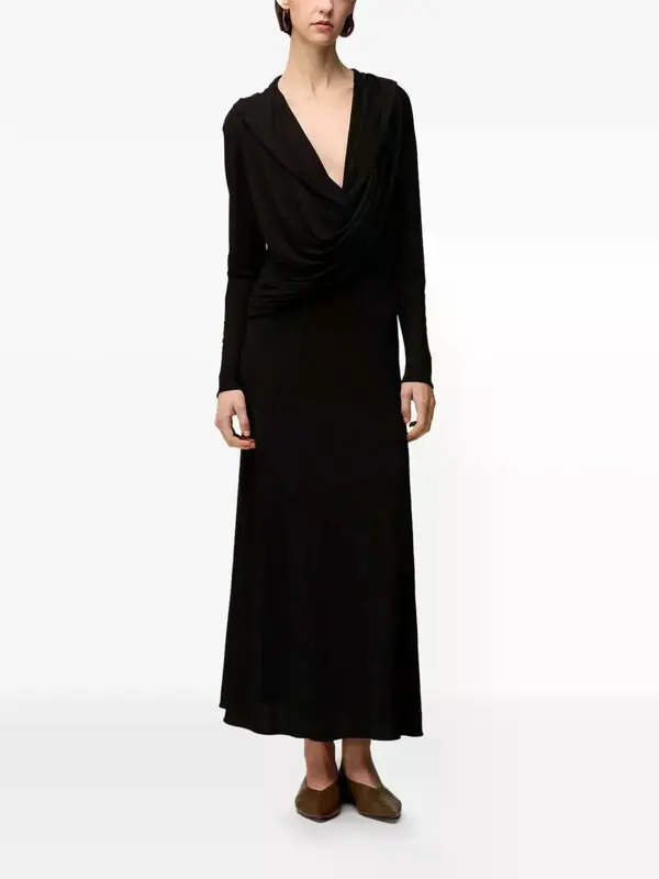 RETORI Retrofdraped Hooded Maxi Dress