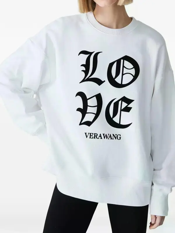 Vera Wang Love Oversized Cotton Sweatshirt