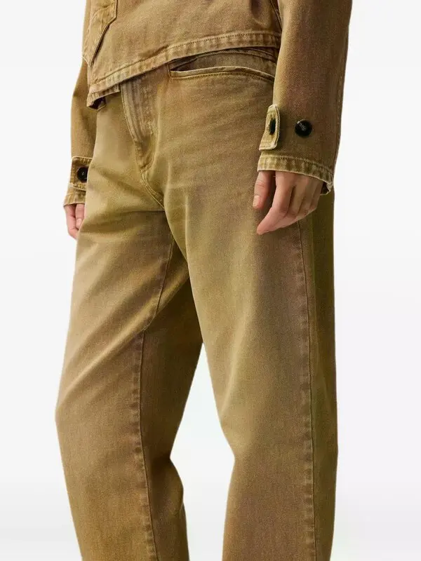 RETORI Retroi Embroidered Waistband Jeans