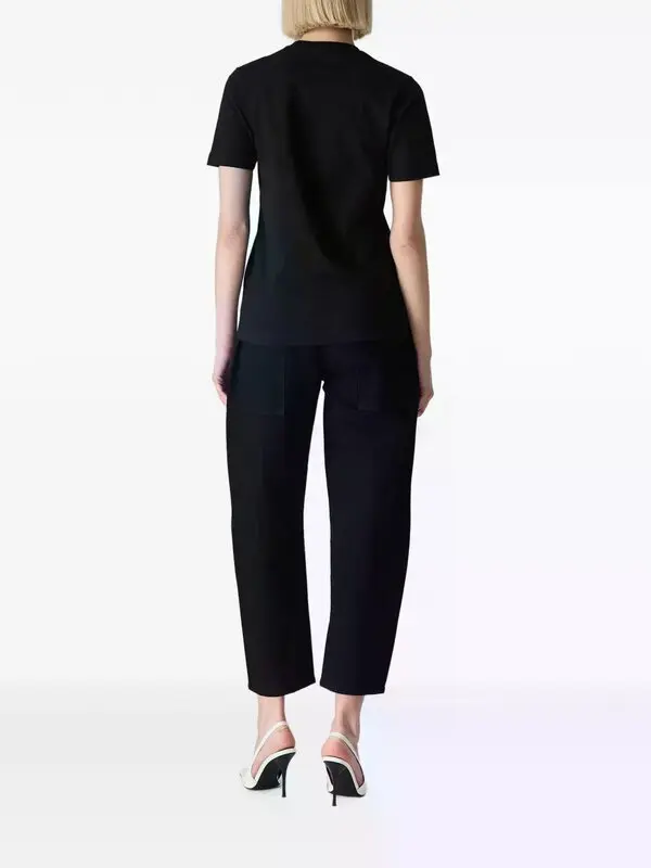 Vera Wang Cotton Jersey Logo T-shirt