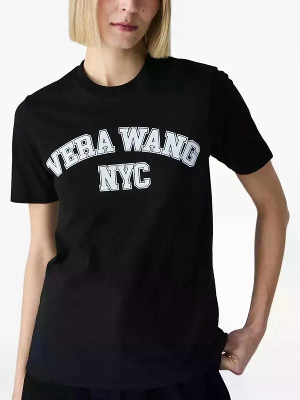 Vera Wang Cotton Jersey Logo T-shirt