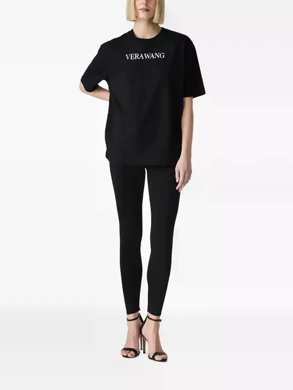 Vera Wang Logo Print Cotton T-shirt