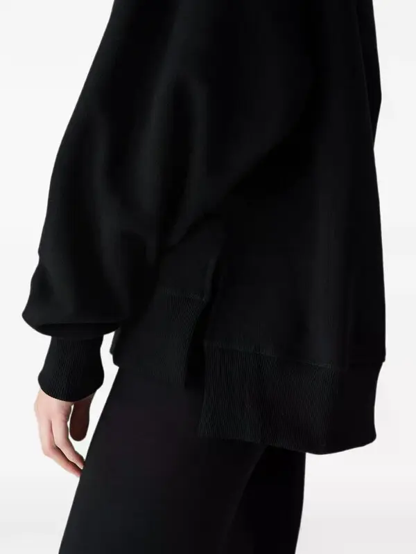Vera Wang Oversized Logo Print Cotton Hoodie