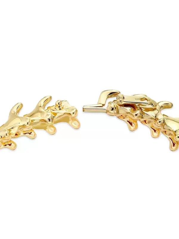 SHAUN LEANE Serpents Trace Slim Bracelet In 18k Yellow Vermeil