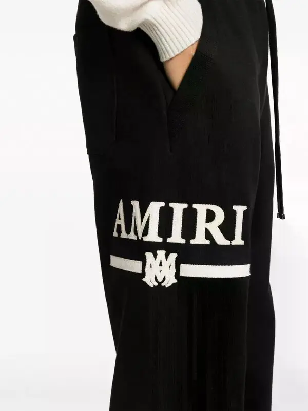 Amiri Logo-engraved Cotton Track Trousers