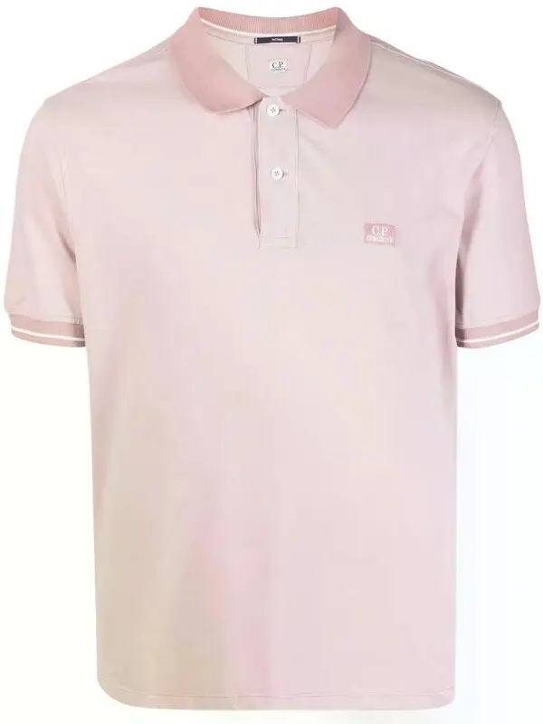 C.P. COMPANY Logo-embroidered Polo Shirt