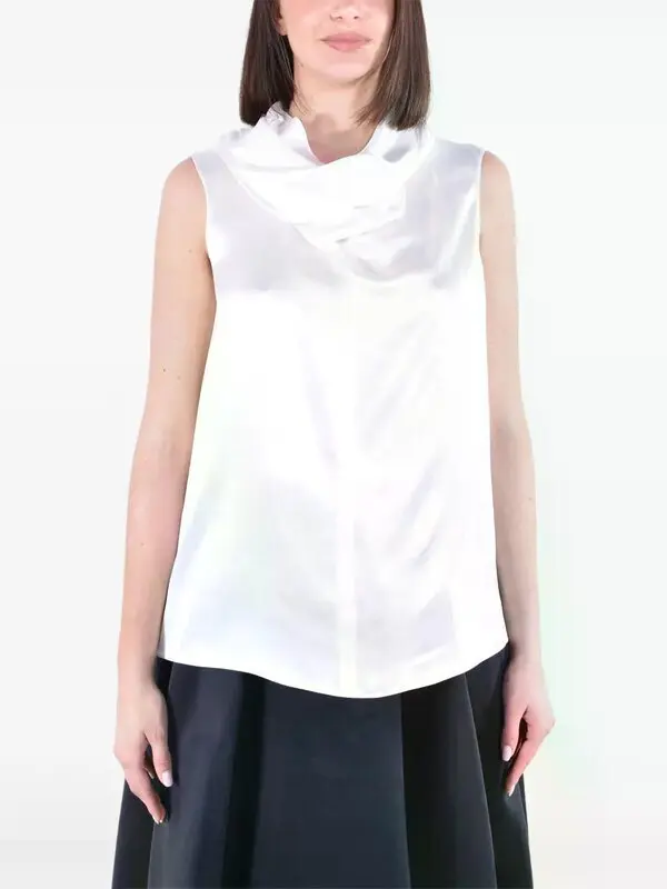 Max Mara Draped Silk Top