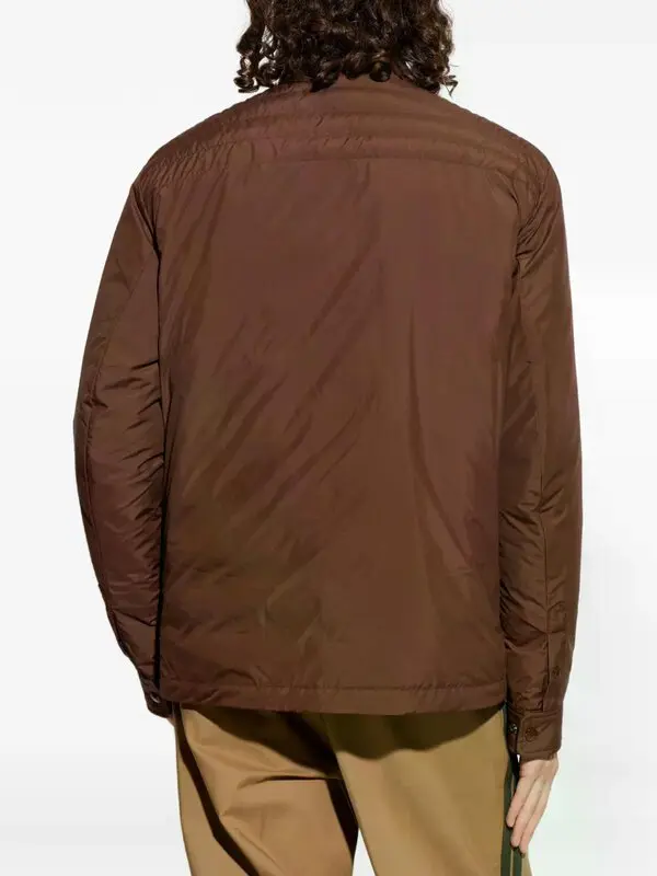 Moncler Quilted Jacket With Logo Patch