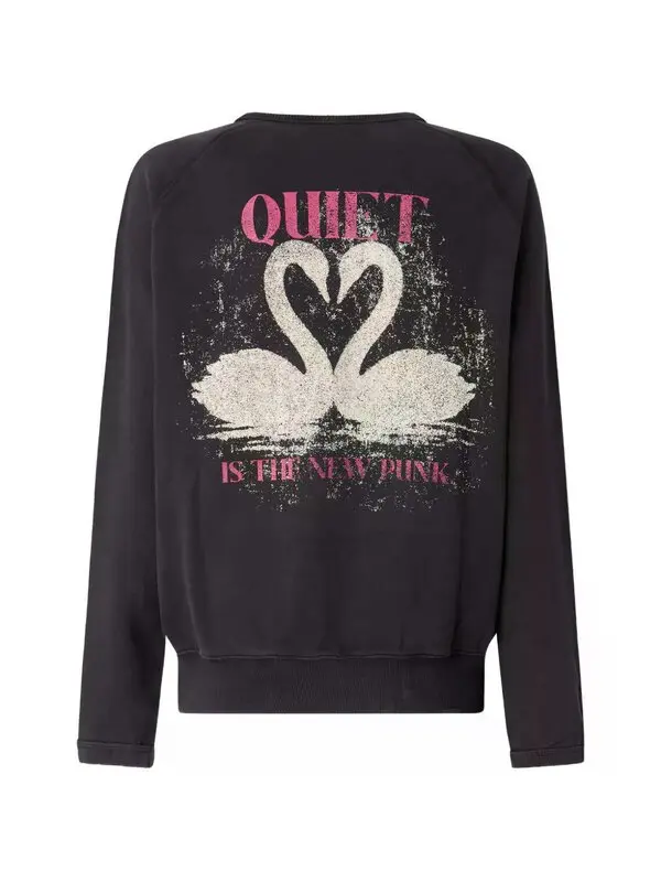 Pinko Logo And Swan Print Sweatshirt