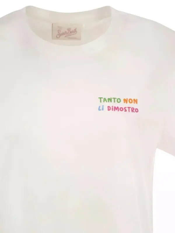 MC2 SAINT BARTH Emilie Embroidered Cotton T-shirt