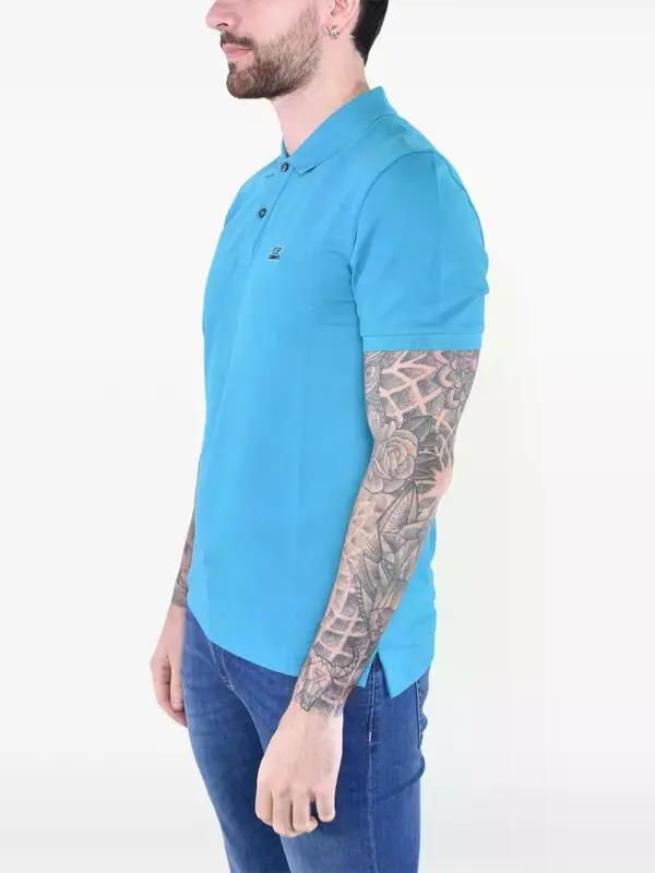 C.P. COMPANY Logo-patch Polo Shirt