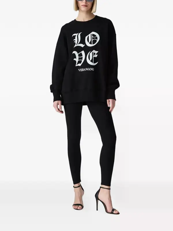 Vera Wang Oversized Graphic Sweatshirt