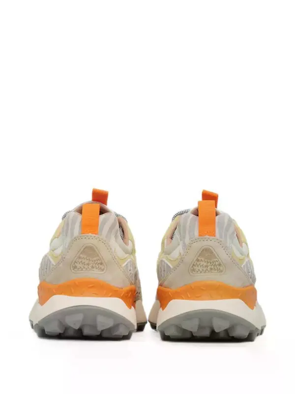 FLOWER MOUNTAIN Yamano 3 Calf Suede Panel Sneakers - Neutrals