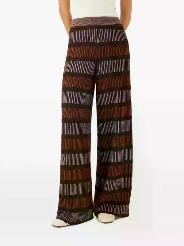 RETORI Retro Jacquard Knit Palazzo Pants