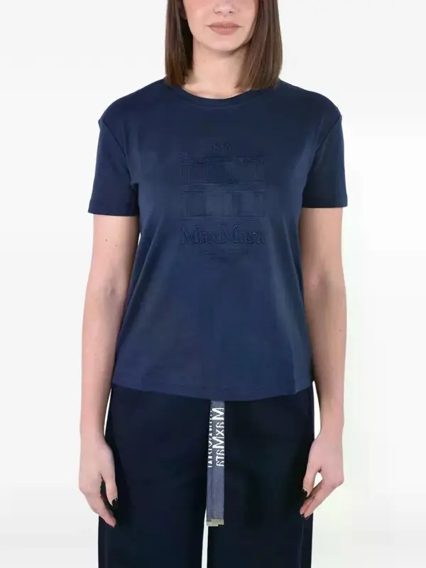 Max Mara Short Sleeve Crewneck T-shirt - Blue