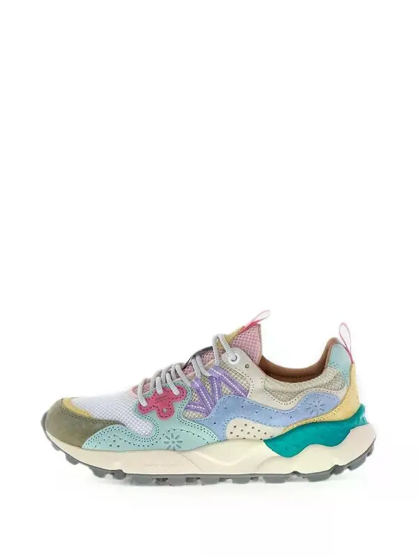 FLOWER MOUNTAIN Suede Panel Sneakers