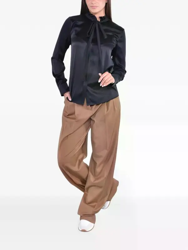 Max Mara Pussy-bow Blouse - Black