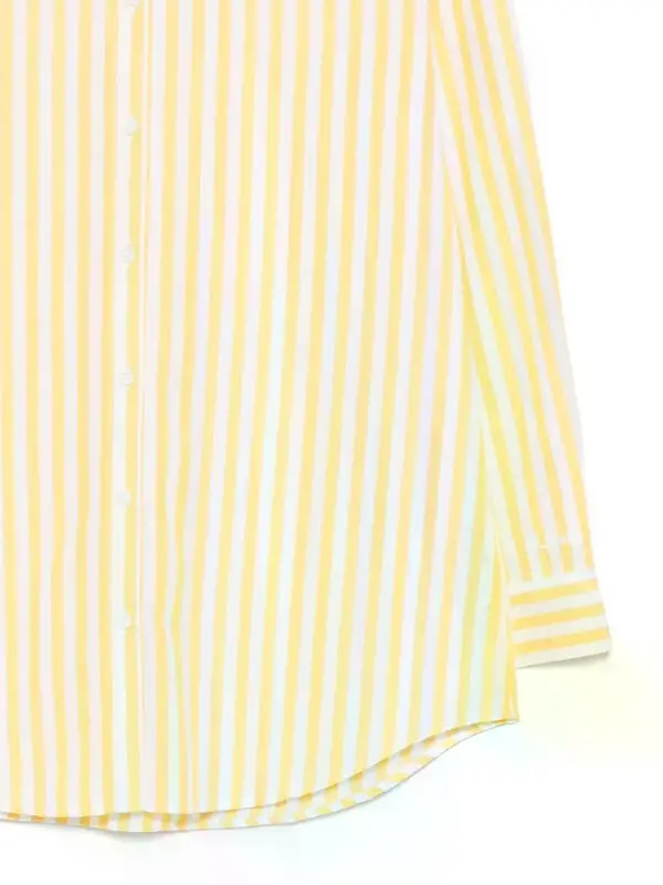 MC2 SAINT BARTH Striped Pattern Shirt With Embroidered Lettering