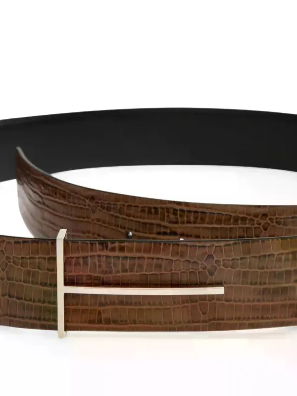 TOM FORD T-logo Reversible Belt