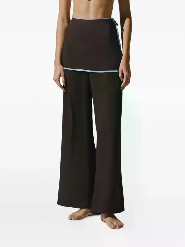 BAOBAB Renata Overlay-skirt Trousers - Brown