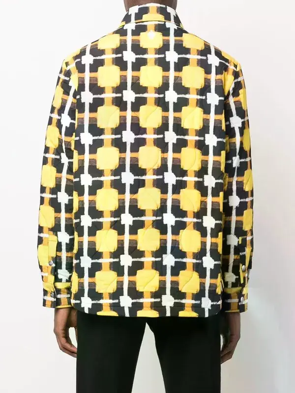 COUNTY OF MILAN Check-pattern Quilted Overshirt