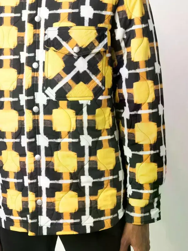 COUNTY OF MILAN Check-pattern Quilted Overshirt