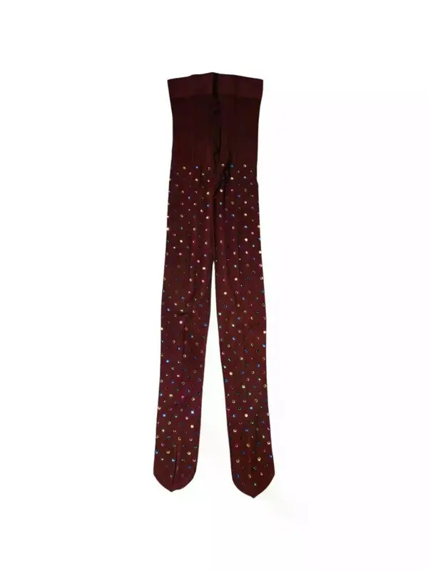 Dolce & Gabbana Embellished Tights - Brown