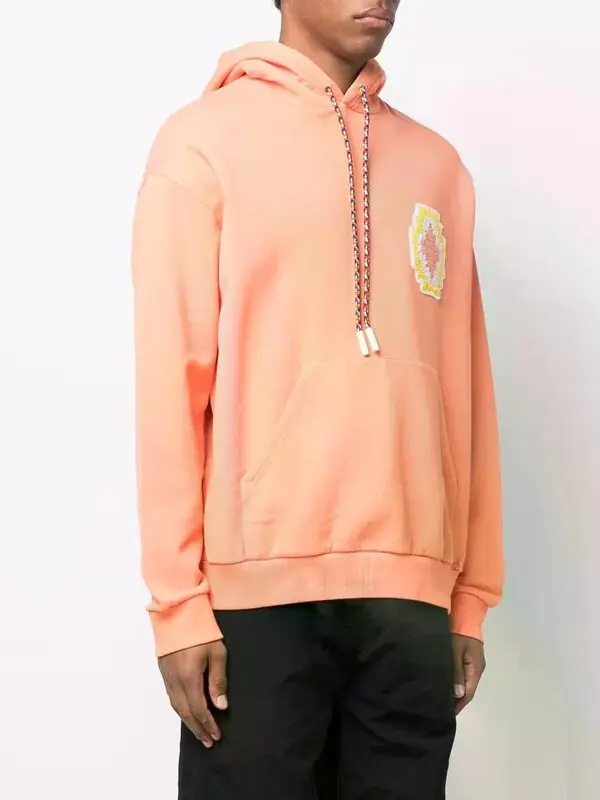 COUNTY OF MILAN Macramé Cross Logo Patch Hoodie
