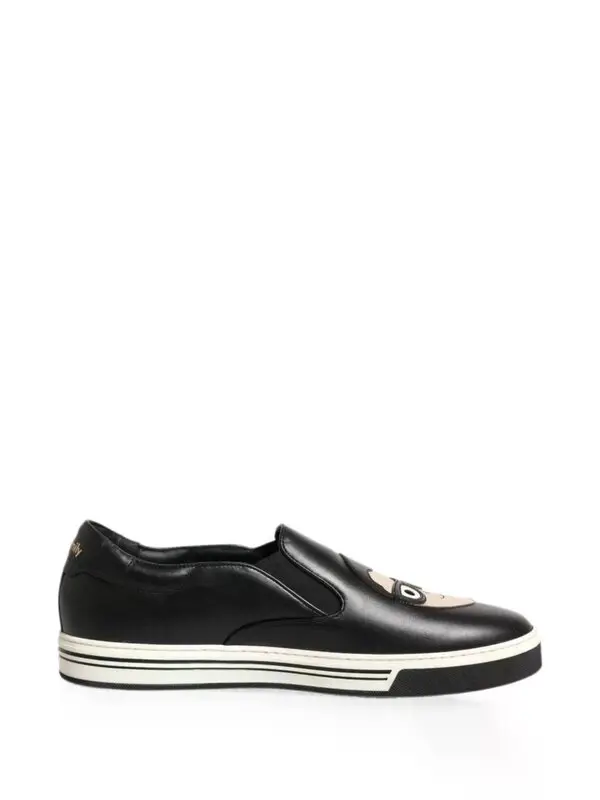 Dolce & Gabbana Leather Slip-on Sneakers
