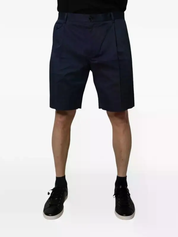 Dolce & Gabbana Pleated Cotton Shorts
