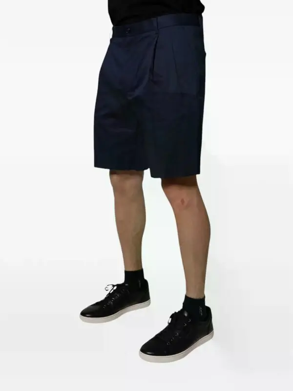 Dolce & Gabbana Pleated Cotton Shorts