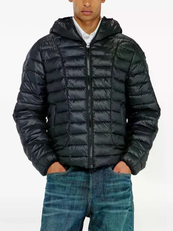 DIESEL® Quilted Hooded Puffer Jacket