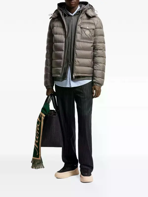 Moncler Verith Hooded Quilted Jacket - Grey