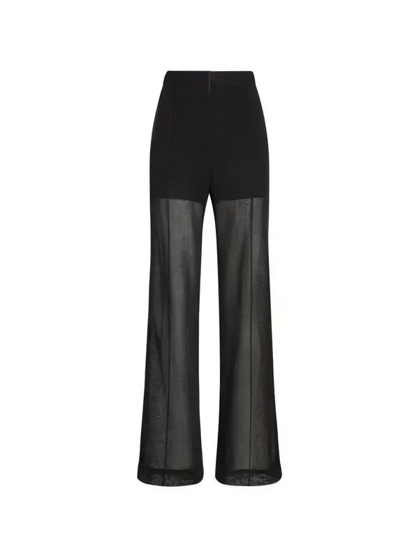 Proenza Schouler Sheer Wool Straight Leg Trousers